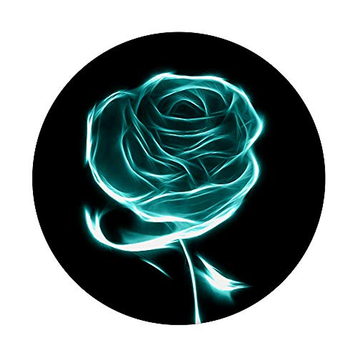 Green Teal Mint Rose Flower - Floral Chic Design PopSockets PopGrip: Swappable Grip for Phones & Tablets