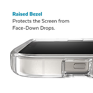 Speck Clear iPhone 14 & iPhone 13 Case - Slim, Built for MagSafe, Scratch Resistant & Drop Protection Clear Phone Case - Anti-Yellowing for 6.1" iPhone 13 & iPhone 14 Case - Dual Layer - GemShell