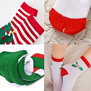 LITOON Christmas Socks Children Socks Christmas Kid Socks for Kid Boy Girl 5 Pairs (M(4-6 years))