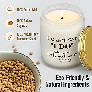 Bridesmaid Candles, Maid of Honor Candle Bridesmaid Gifts Matron of Honor Maid of Honor Proposal Gift from Bride Wedding Day Bridal Party Engagement Gifts for Women Friends Fiance Will You Be My...