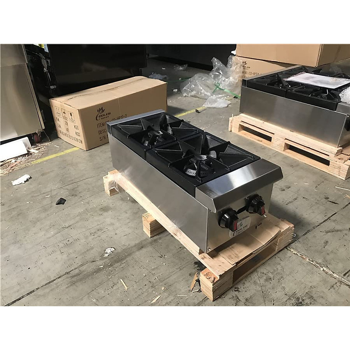 NSF Commercial Natural Gas Range/Hot Plate (2 Burner)