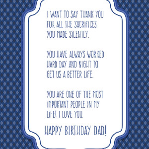 AGAPE LOVE CARDS Happy Birthday Card For Dad - | Made From Real Bamboo | 6" X 4.5" - 1 Pack (Envelope Included) | Laser Cut, Floral Dad Birthday Card from Daughter, Son or kids (Birthday Card Dad)