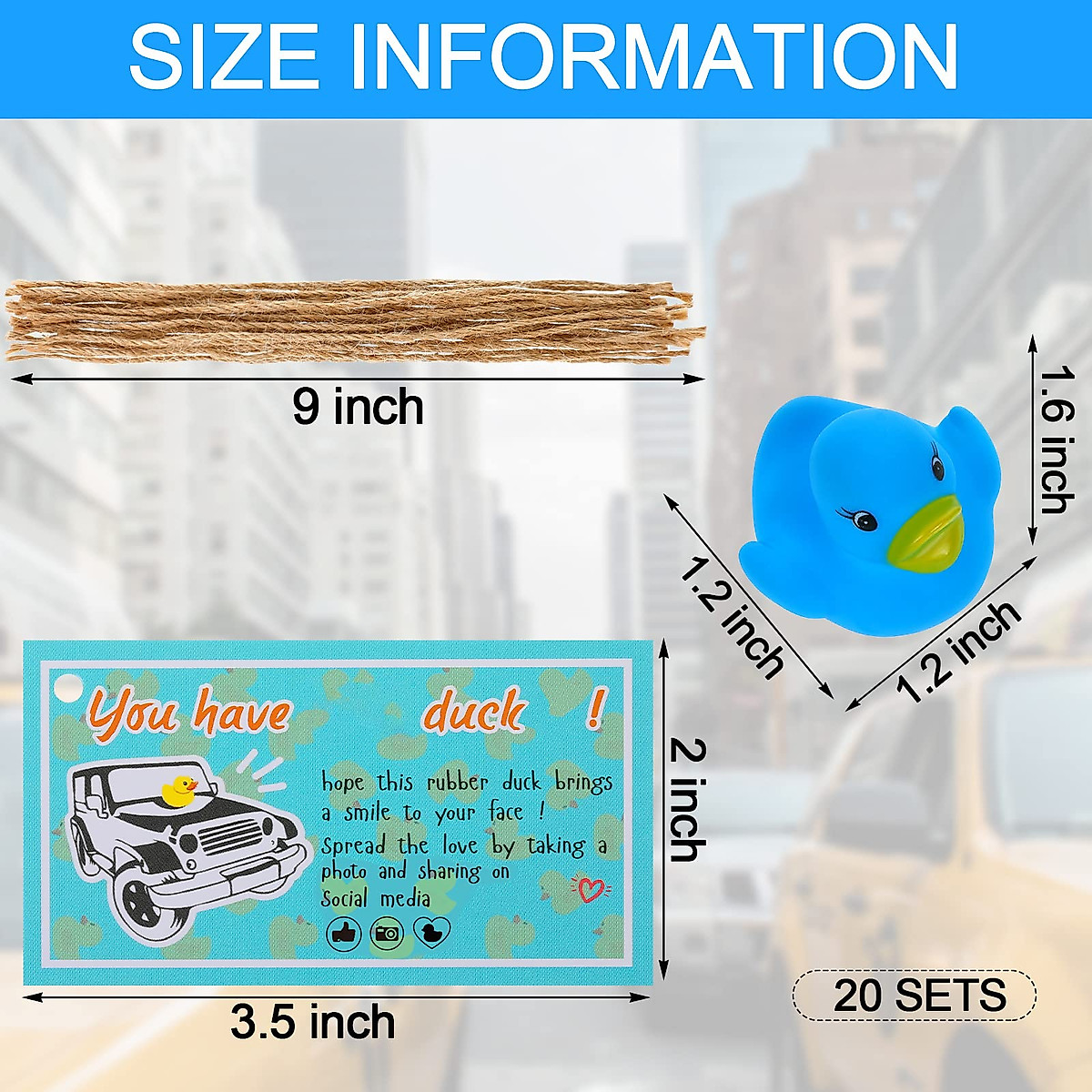 60 Pcs You've Been Shunned Cards with Rubber Ducks and Strings Small Rubber Duckies with Duck Card Tags Mini Rubber Ducks Bulk for Car Street Toy Party Game Decor Assorted Colors (Simple Style, Paper)