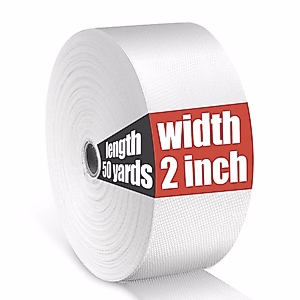 NEZUIBAN Fiberglass Cloth Tape, 6 oz, 2 inch Wide by 50 yd, Woven Fiberglass Fabrics Tape