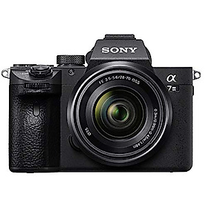 Sony Alpha a7 III Mirrorless Digital Camera with 28-70mm Lens Video Bundle with Bag, 64GB SD Card, Mic, LED Light, Extra Battery, Charger, and Accessories