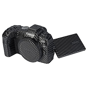 EOS R8 Skin，Anti-Scratch Anti-Wear Camera Cover Protector Sticker for Canon EOS R8 Full-Frame Mirrorless Camera Body Protective Film Protection - Carbon Fiber Black