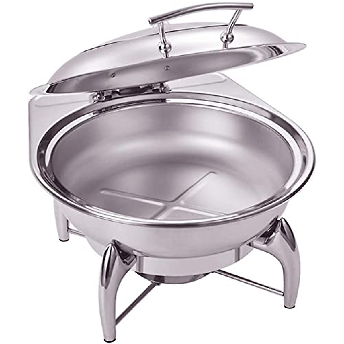 UZOURI Stainless Steel Chafing Dish, Chafing Dish Set Food Warmer Buffet Chafing Dishes Set for Catering Buffet Warmer with Hydraulic Flip, for Buffet Catering(Color:Square Section) (Square Section)