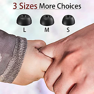 Luckvan Memory Foam Ear Tips for Google Pixel Buds Pro Tips Replacement for Google Earbuds Foam Tips Pixel Buds Pro fit in Charging Case 3 Pairs LMS