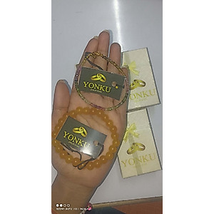 YONKU White Howlite Beaded Natural Stone Healing Energy Bracelet for Women, Adjustable Elastic Bracelet for Men, Gift For Her & Him 8mm 7" Beaded Yoga Chakra Brace YO-BRACE-7579