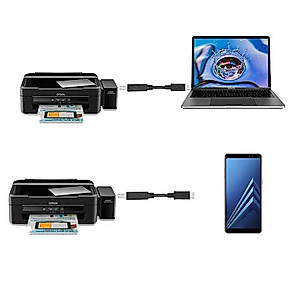 GuangMaoBo Micro USB to Printer Cable USB 2.0 to USB Type B Cable,Android Phone pc to Printer Cable Printer,Scanner,Electronic midi Piano,Electronic Drum,Digital Piano and USB 2.0 Hard Disk