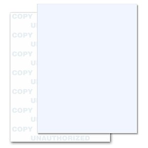 NextDayLabels - Multi-Purpose UNAUTHORIZED COPY 8-1/2 x 11" Security Paper for Laser or Ink Jet Printers (Pack of 50 Sheets Blue)