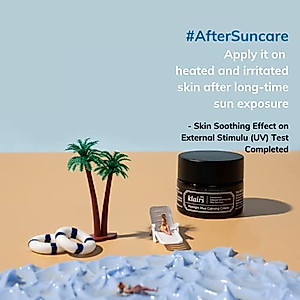 DearKlairs] Midnight Blue Calming Cream, Soothing, Redness Relief Moisturizer, Hydrating, Fast Absorbing, Light Texture for Easy Use, Sensitive Skin Friendly (1.01 Fl Oz (Pack of 1))