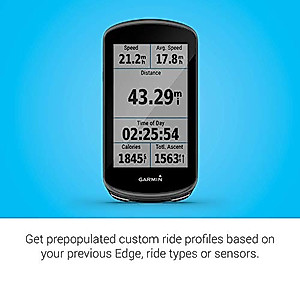 Garmin Edge 1030 Plus, GPS Cycling/Bike Computer, On-Device Workout Suggestions, ClimbPro Pacing Guidance and More (010-02424-00) (Renewed)