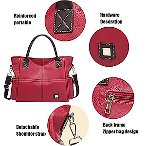 Tote Shoulder Bag for Women Large Purse and Handbag Soft School Top Handle Bag Travel Bag