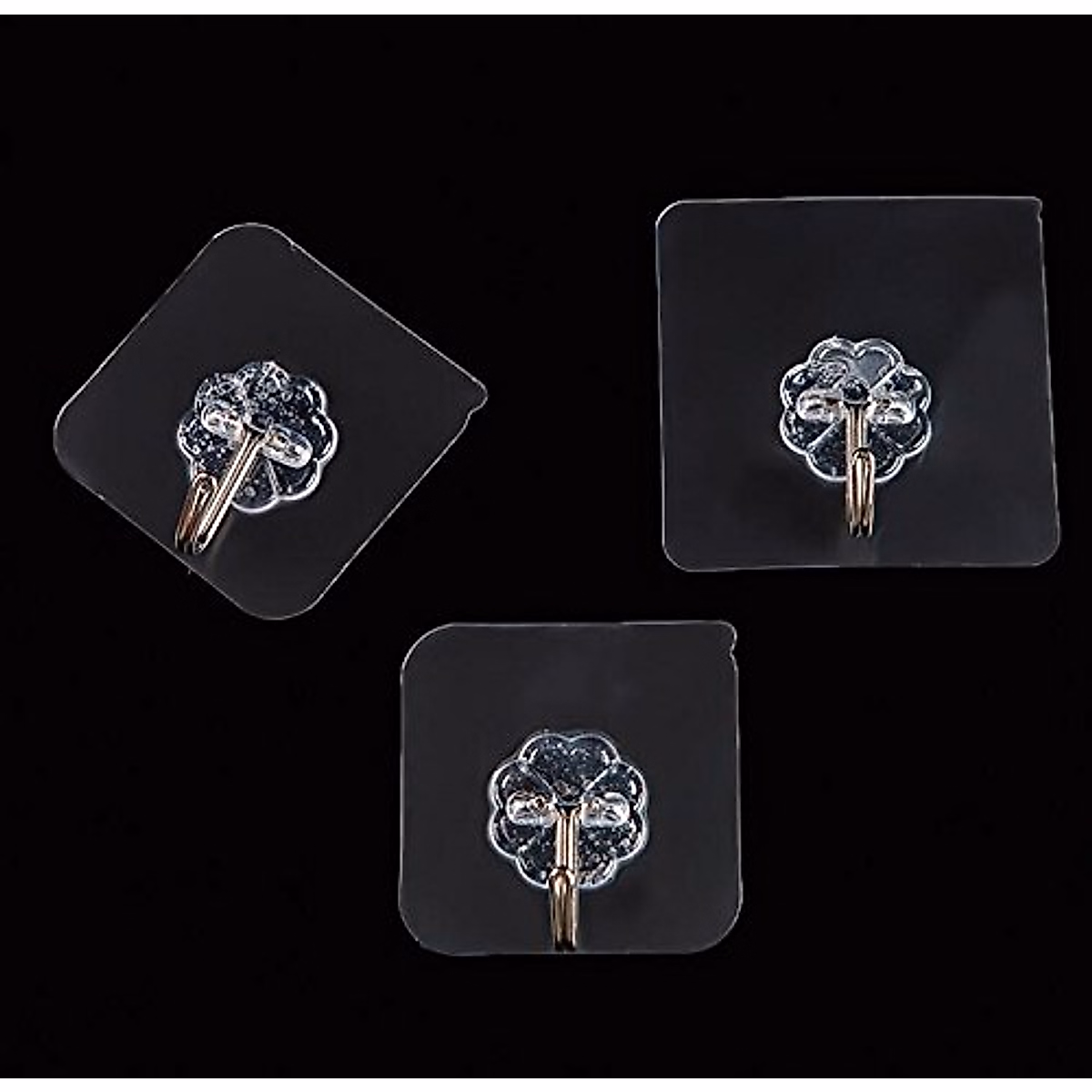 EEkiimy 50 Packs No Drill Hooks Heavy Duty Self Adhesive Hooks Hangers Wall Hooks Sticky Wall Hooks Heavy Duty 20lb Removable Kitchen Wall Stickers Towel Hooks Bathroom Hooks Wall Hooks No Damage