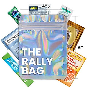 Real Vitamins The Rally Bag - 1 Pre-Filled Hangover Kit for Bachelorette Party Favors, 21st Birthdays, Weddings, Corporate Events | 7 Piece Hangover Supplies & Bag (1 Kit)