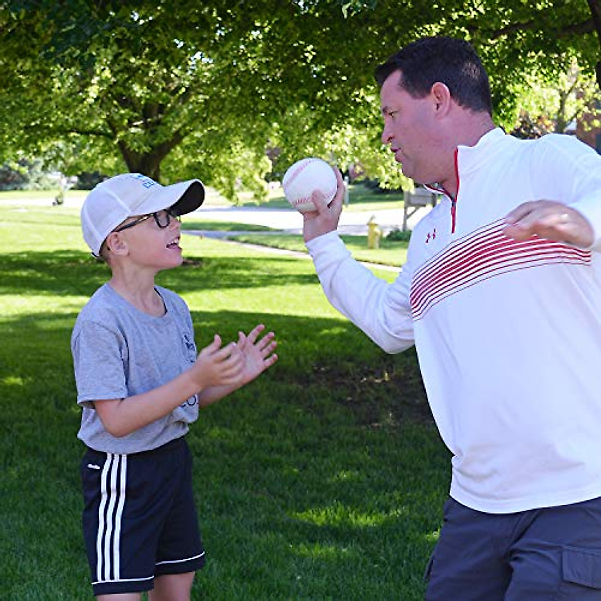 CatchStar Plush Baseball Stuffed Baseball Toy Durable Baseballs Plush Toy Soft Sports Ball Toy Gift for Kids Boy Baby Children Infant Toddler 4"