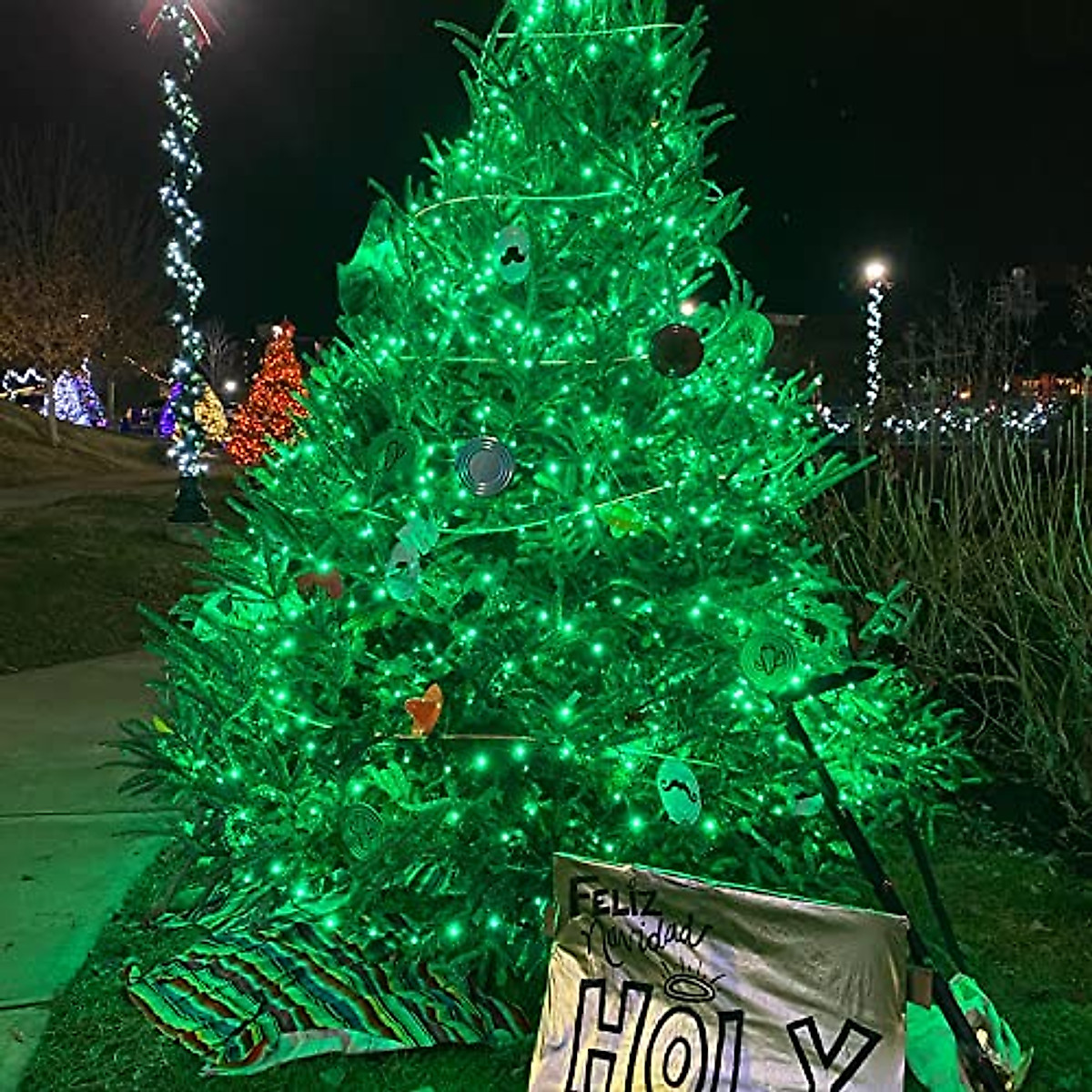 Dazzle Bright St. Patrick's Day String Lights, 100 LED 33FT Waterproof Connectable String Lights, 120V UL Certified Christmas Decorations for Garden Yard Indoor Outdoor (Green)