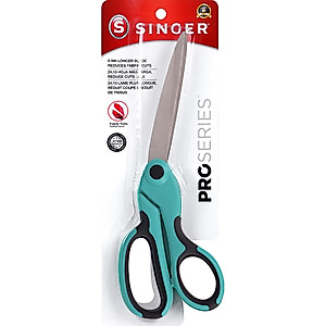 SINGER Professional Series Bent Scissors, 9 1/2", Teal