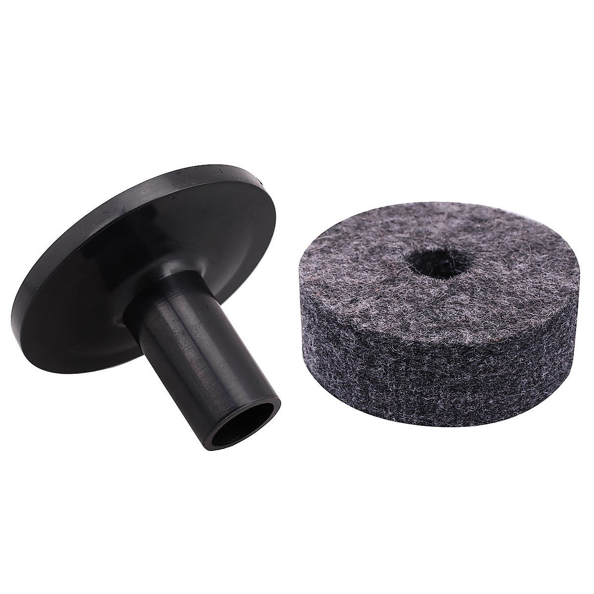 10PCS Cymbal Stand Felt Washer and 10PCS Plastic Drum Cymbal Stand Sleeves Replacement Grey