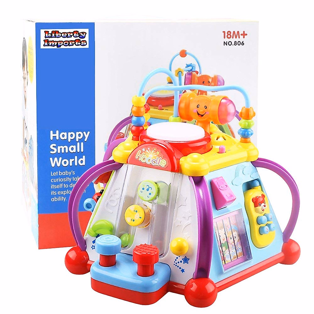 Liberty Imports 15-in-1 Musical Activity Cube Educational Game Play Center Baby Toddler Toy with Lights and Sounds for Early Learning and Development