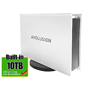 Avolusion PRO-5X Series 10TB USB 3.0 External Gaming Hard Drive for Xbox One Original, S & X (White) (Renewed)