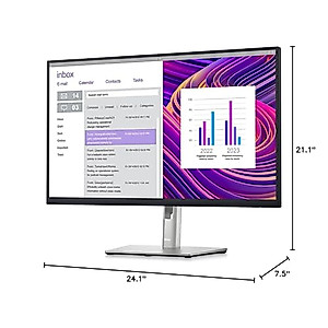 Dell P2723DE 27" QHD WLED LCD Monitor - 16:9 - Black, Silver