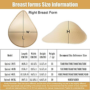 CYTMTZGA Latex Foam Mastectomy Breast Prosthesis Breast Forms Lightweight Ventilation Used Women Pocket Post-Surgery Bra Sp2L