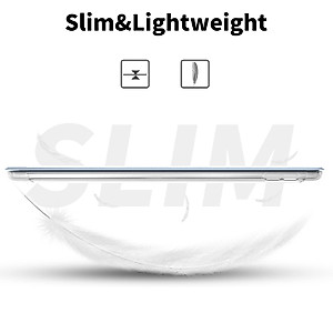 Aoub Compatible with iPad 10.2 Inch Case 9th/8th/7th Generation with Pencil Holder, Soft Clear TPU Cover Smart Trifold Stand Case for iPad Case 2021/2020/2019, Auto Sleep/Wake, Sky Blue