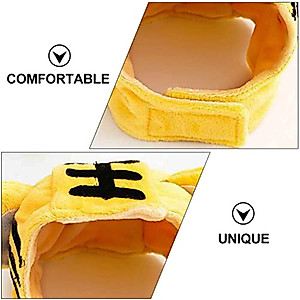 Generic 2pcs Dog Pet Costumes Hat Novelty Puppy Hat Chinese New Year Pet Tiger Hat for Xmas Birthday Chinese Spring Festival Party Dress up, Yellow, 15X12CM, 042C36QH14B91