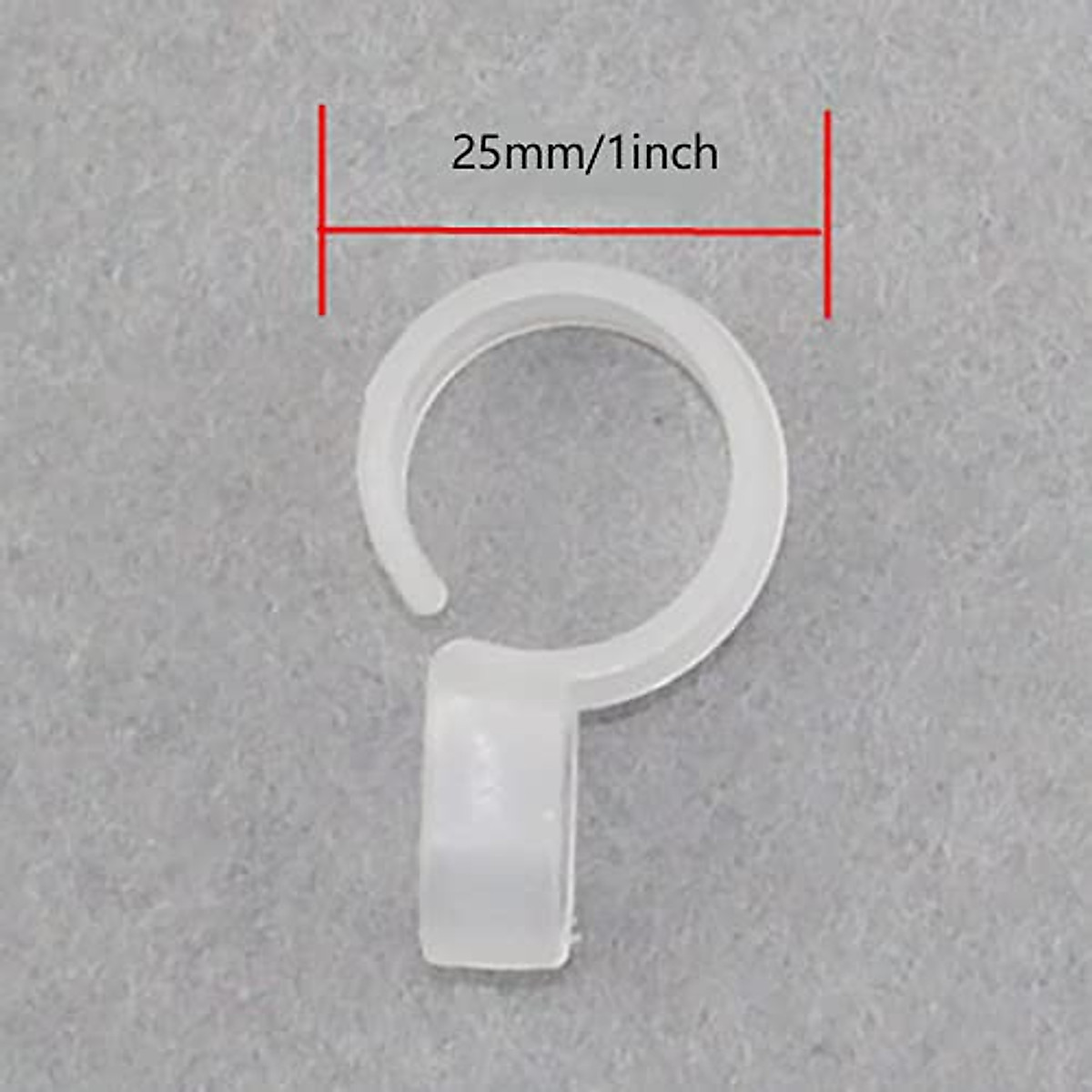 Shikuer Wind Proof Hanger Hook, Anti Slip Clothes Hangers from Drying Rack, Clear Plastic Hook for 1 inch Diameter Rod, Clothes Drying Rack Organizer 10 PCS Laundry Hook Clips Windproof Hanger Buckle