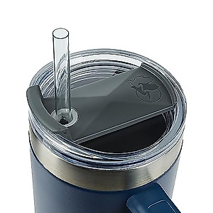 Pelican Hydration Pelican Porter™ 40 oz Vacuum Insulated Tumbler - Recycled Stainless Steel Double Wall Travel with Dual Lid, Powder Coated Insulated Coffee Mug For Hot Cold Drinks, Midnight