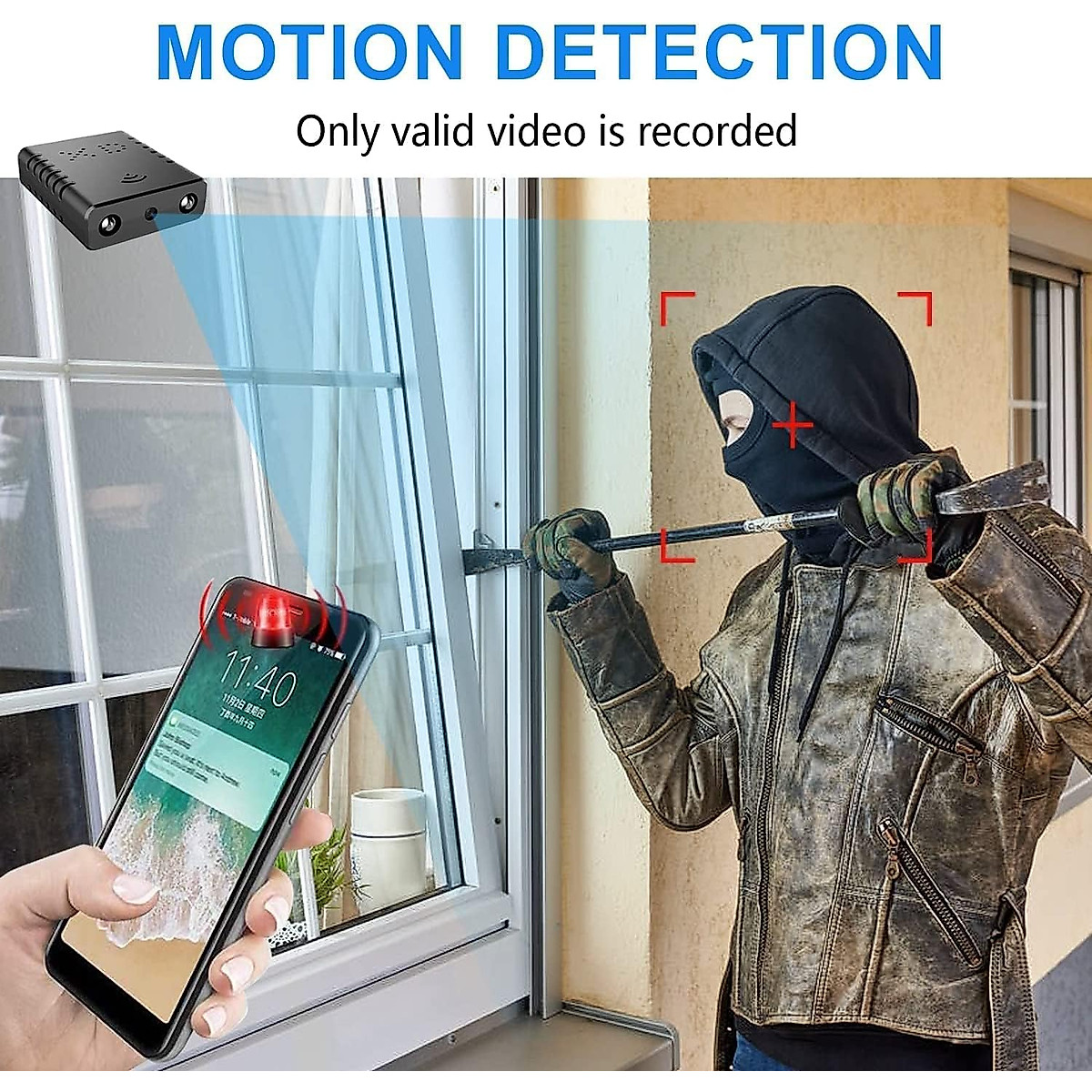 2022 Smallest Wireless WiFi Camera,Hidden Camera,HD1080P Wireless Spy Camera,Mini Smart Camera For Home Security,with Night Vision,Motion Detection,Cloud Storage for Security with iOS Android APP