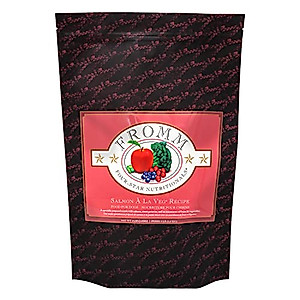 Fromm Four-Star Nutritionals Salmon A La Veg Dog Food - Premium Dry Dog Food - Salmon Recipe - 4 lb