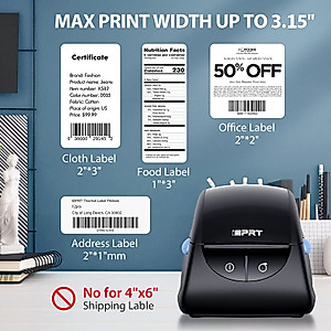 iDPRT Thermal Label Printer SP310 - Label Maker with Auto Label Detection, Support 1"-3.15" Print Width, Windows&Mac, Suitable for Barcode, Address, Filling and Storing for Home, Office&Small Business