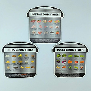 Electric Pressure Cooker Magnetic Memo Sticker Cooking Schedule Common Menu Diverse Common Menu Cooking Times for Electric Pressure Cookers Instant Pot