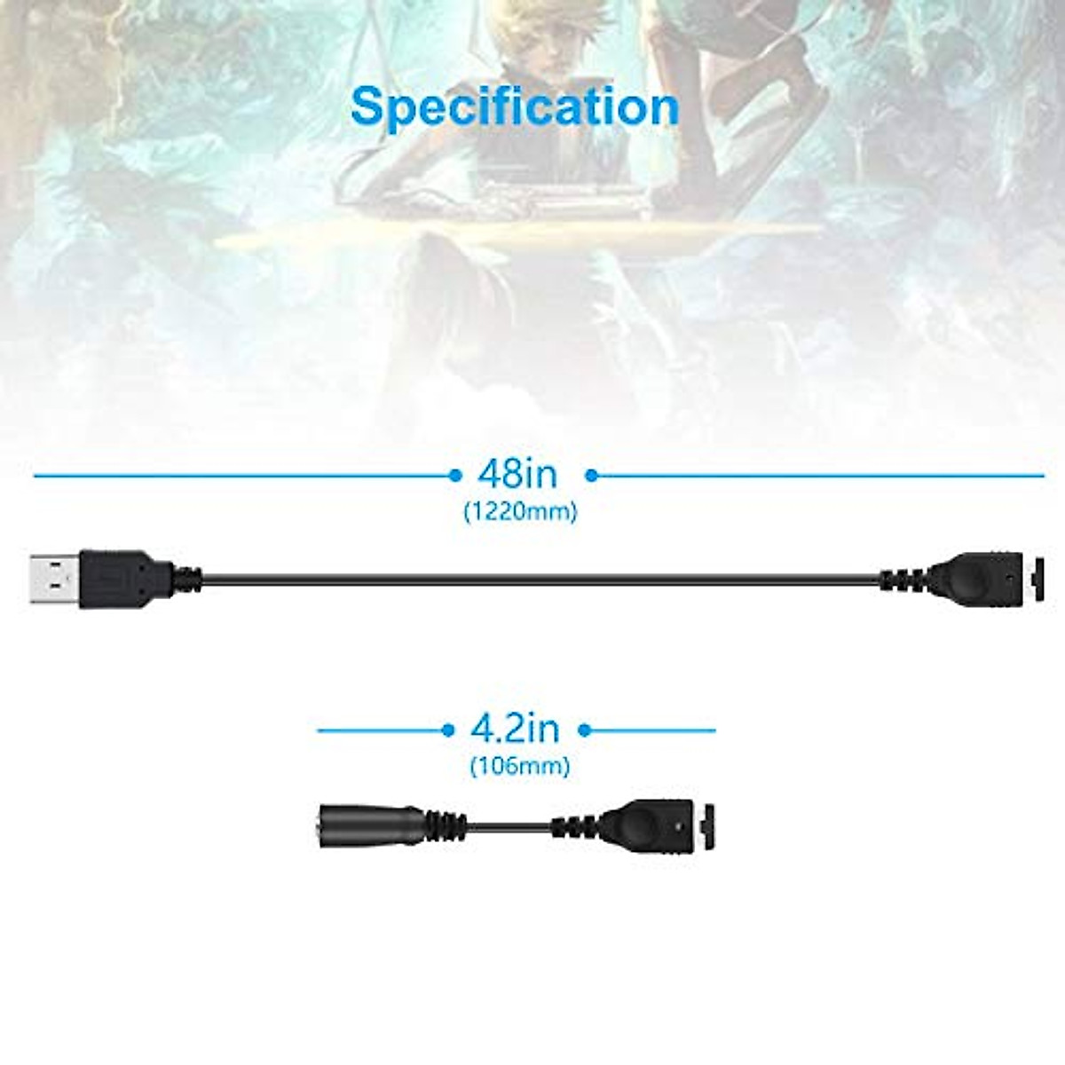 TFSeven 2Pcs Replacement Battery Compatible for Nintendo GBA SP 850mah 3.7V Rechargeable Lithium Ion + AC Adapter 5.2V 450mA Wall Charger Power Supply for GBA Sp Gameboy Anvance Accessories Bundle Kit