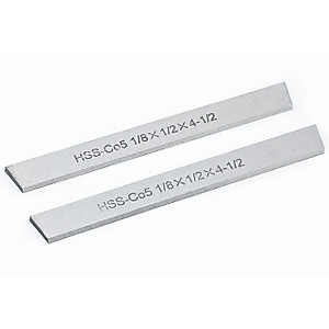 Set of 2 HSS 1/8 x 1/2 x 4-1/2 Inch 5% Cobalt Cut-Off Blade