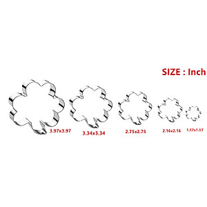 Clover Cookie Cutter Set - 5 Piece St. Patrick's Day Irish Shamrock Cookie Cutters Stainless Steel
