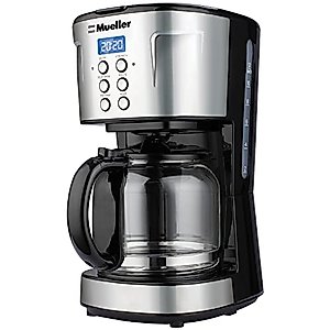 Mueller Ultra Coffee Maker, Programmable 12-Cup Machine, Multiple Brew Strength, Keep Warm