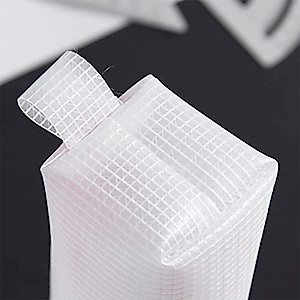 WOLUNSI Plastic Pen Bag Pencil Case Makeup Tool Bag Storage Pouch Purse 4 Colors/ Package