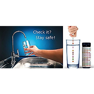 Swiss Labs 14 in 1 Drinking Water Test Kit,100 Strips For Easy Home Testing With Fast & Accurate Results, IMPROVED SENSITIVITY With Low Range Detection for Lead, Fluoride, Mercury, Iron and Copper +