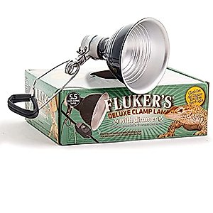 Fluker's Repta-Clamp Lamp Ceramic with Dimmable Switch 5.5in - Includes Attached DBDPet Pro-Tip Guide
