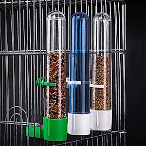 Totority Bird Cage Water Dispenser 65ml Parrot Feeding Cup, Bird Feeder Food Box Parrot Toy Bird Supplies for Parrot Macaw African Greys Budgies Parakeet Cockatiels Cage Bird Waterer