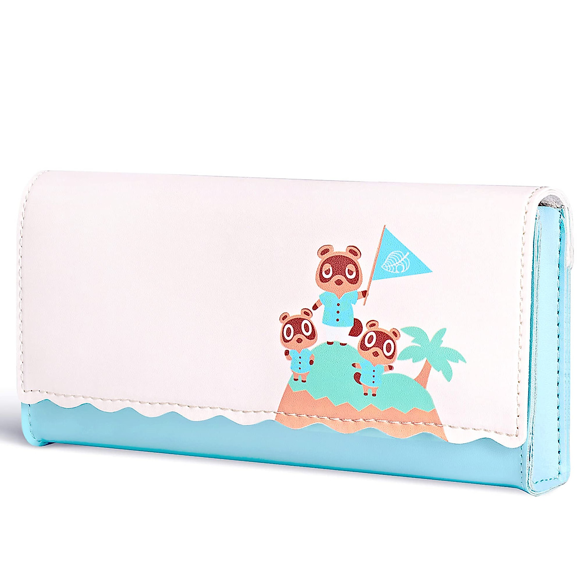 FUNLAB Case Compatible with Switch Lite,Ultra Slim Leather Clutch Case,Cute Carrying Case with Game Card Holder