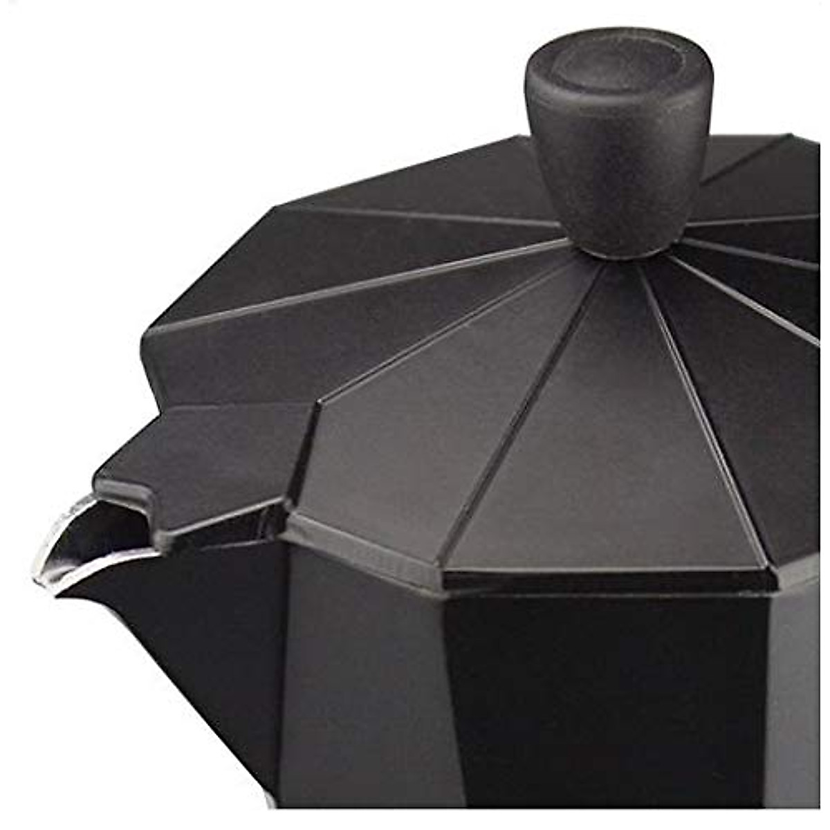 Cafe Boato Moka Pot 6 cup espresso, Black, Coffee Maker Stovetop, italian espresso