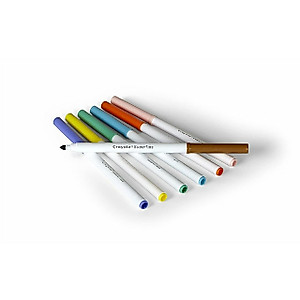 Crayola 588106 Washable Super Tips Markers, Assorted, 20/Set