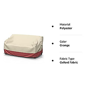 【Upgraded】 Heavy Duty 600D Patio Furniture Sofa Covers, U-COMSO 2-Seater Outdoor Furniture Cover Waterproof for Sofa Loveseat Couch (60" W×34" D×30" H)