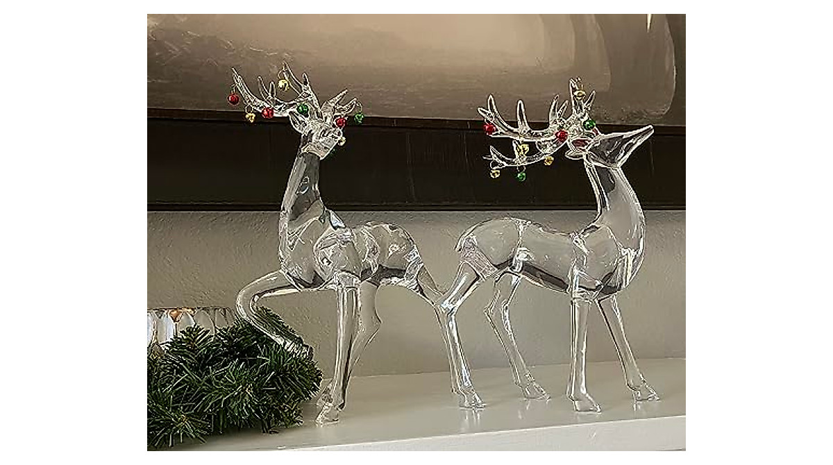 Elegant Christmas Reindeer Set – 10 & 11 Inches High