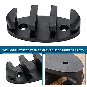 Yetaha 2PCS Zig Zag Anchor Cleat, Black Nylon Kayak Cleats for Canoes Marine Fishing Boat Kayak Accessories